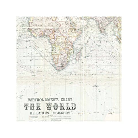 Bartholomew's Chart of the World on Mercator's Projection – Foundry