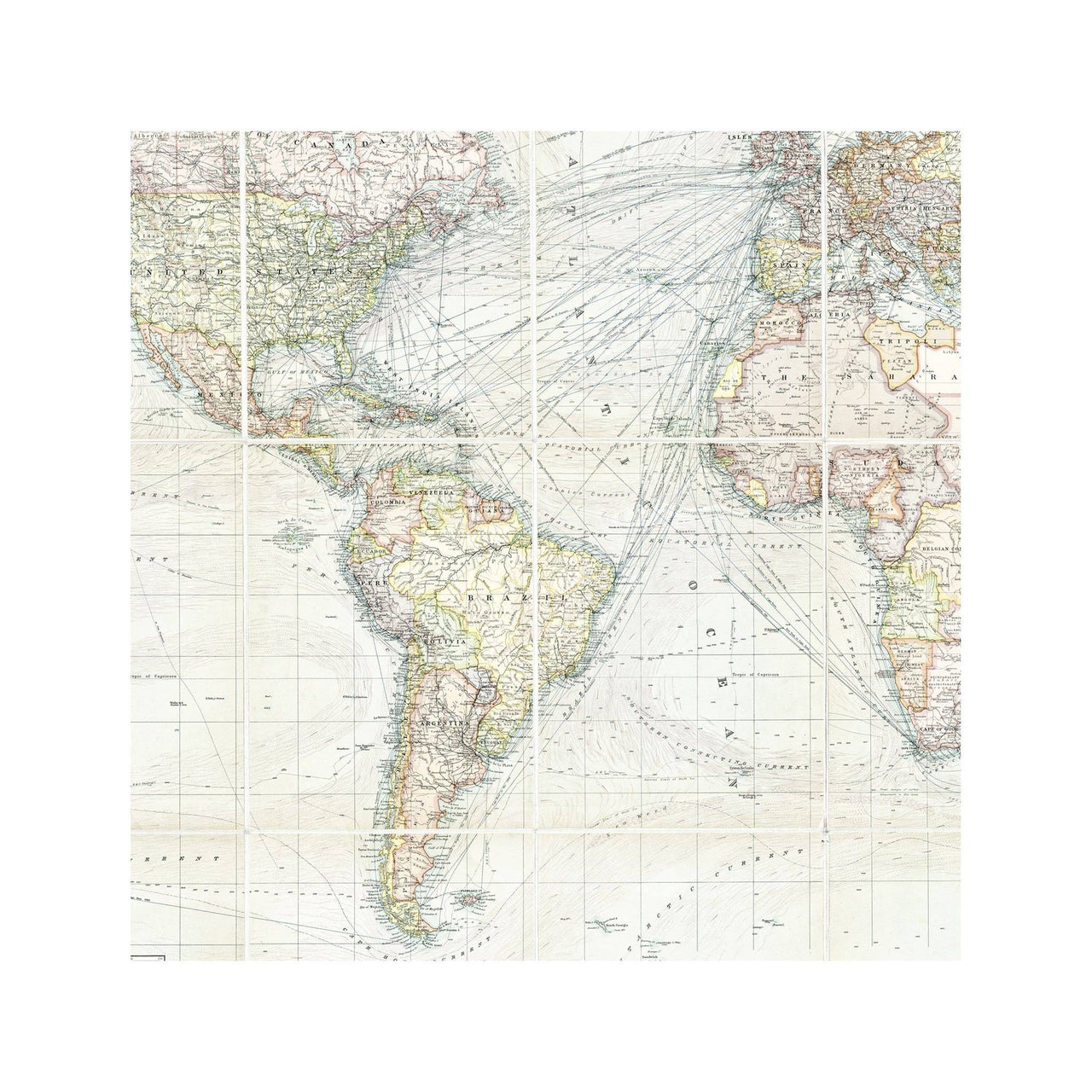 Bartholomew's Chart of the World on Mercator's Projection – Foundry