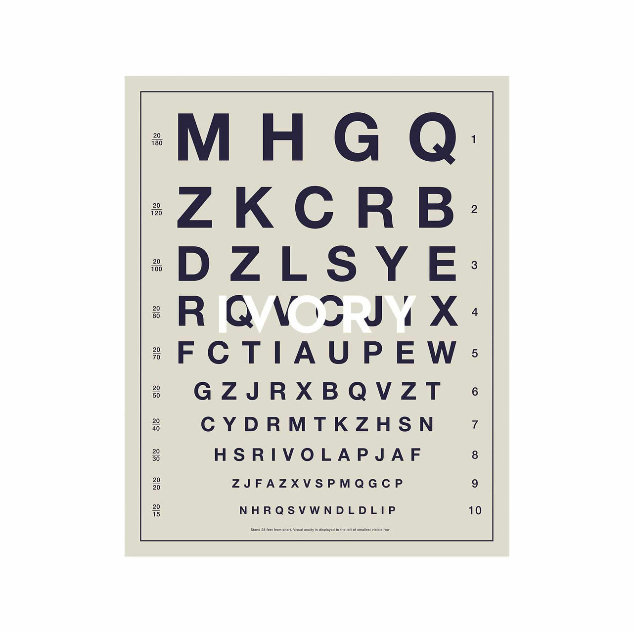 Herman Snellen Eye Chart with Letters – Foundry