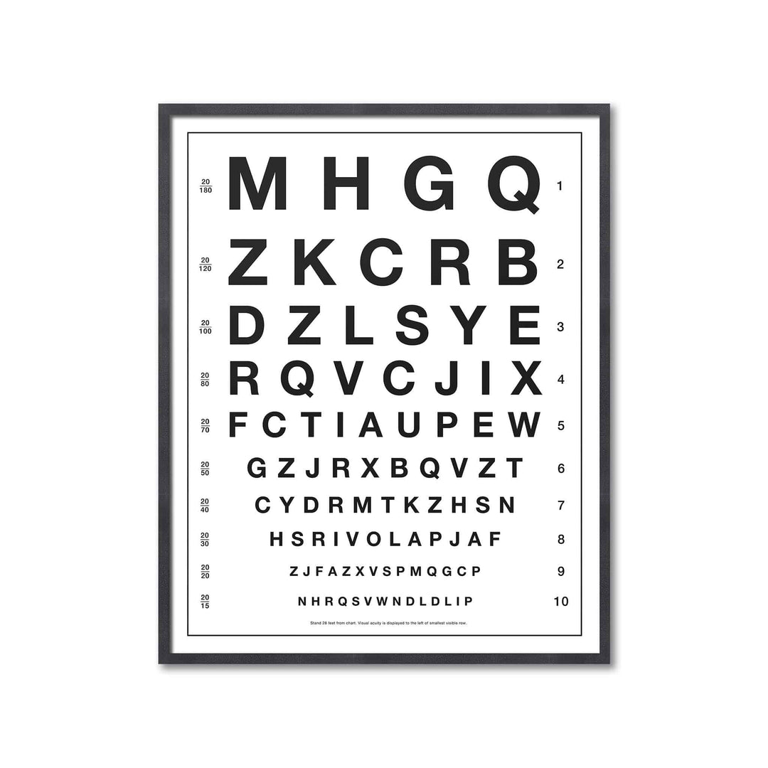 Herman Snellen Eye Chart with Letters – Foundry