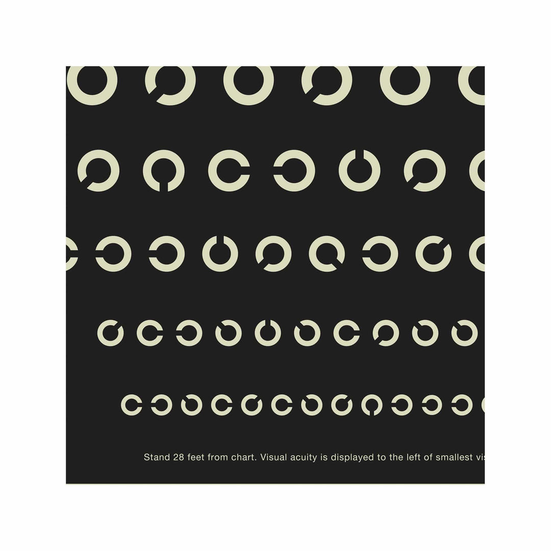 Herman Snellen "Tumbling C's" Eye Chart – Foundry