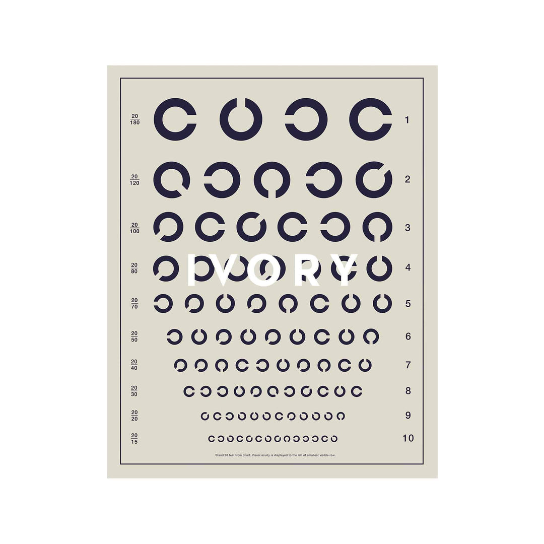 Herman Snellen "Tumbling C's" Eye Chart – Foundry