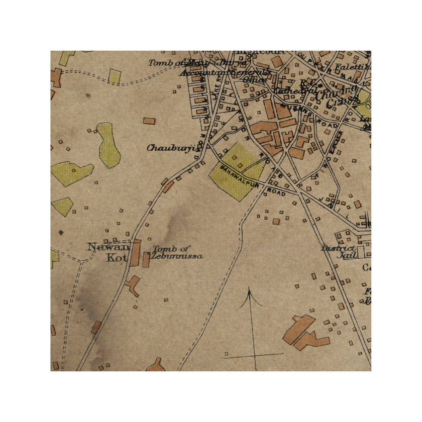 Pakistan - Lahore Map of 1897 – Foundry