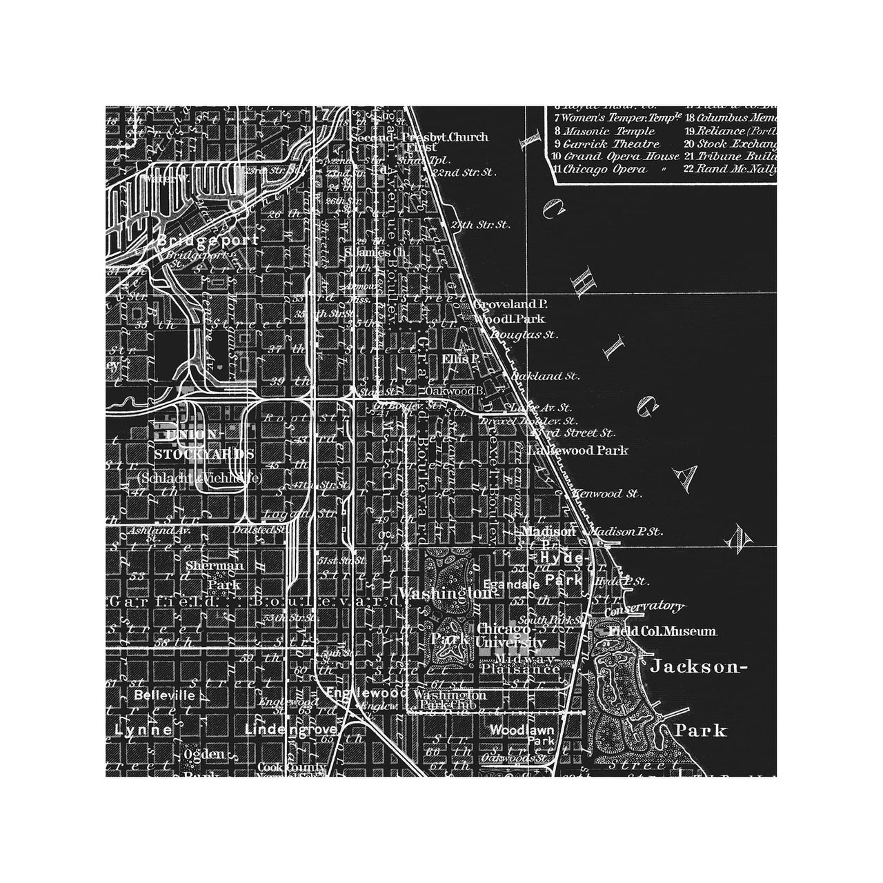 Map of Chicago, Circa 1900s – Foundry