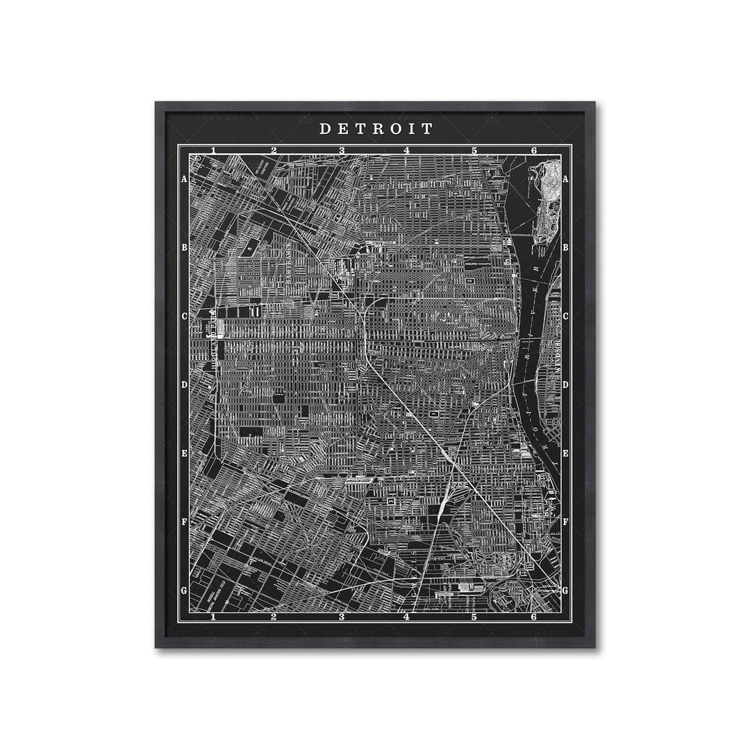 Map of Detroit, Circa 1900s – Foundry