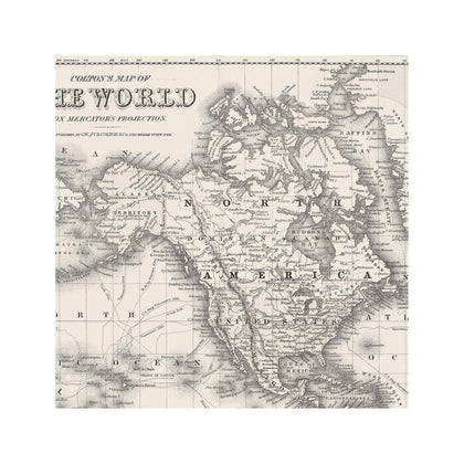 Colton's Map of the World on Mercator's Projection. 1855 – Foundry