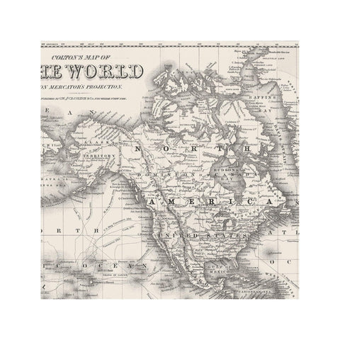 Colton's Map of the World on Mercator's Projection. 1855 – Foundry