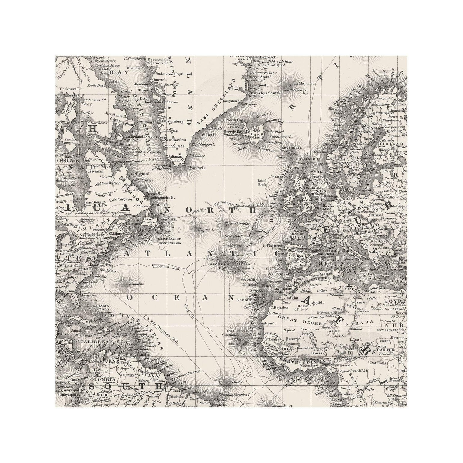 Colton's Map of the World on Mercator's Projection. 1855 – Foundry
