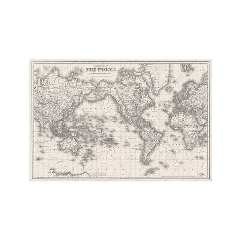 Colton's Map of the World on Mercator's Projection. 1855 – Foundry