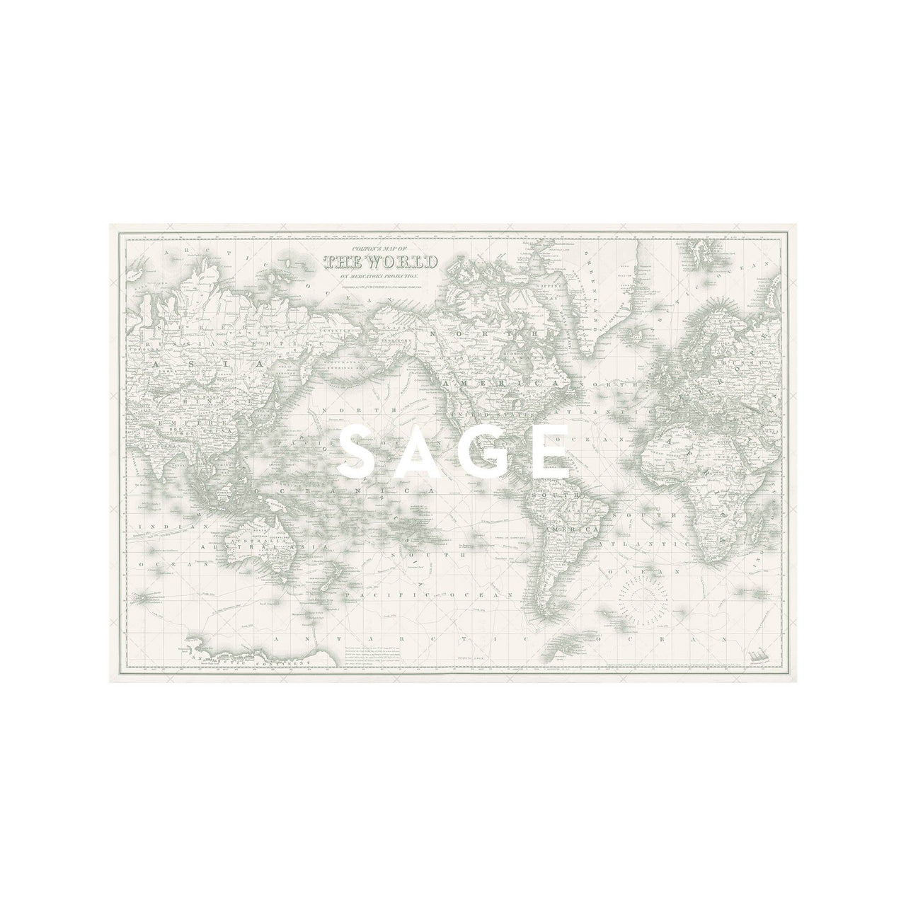 The World Map, 1852 – Foundry